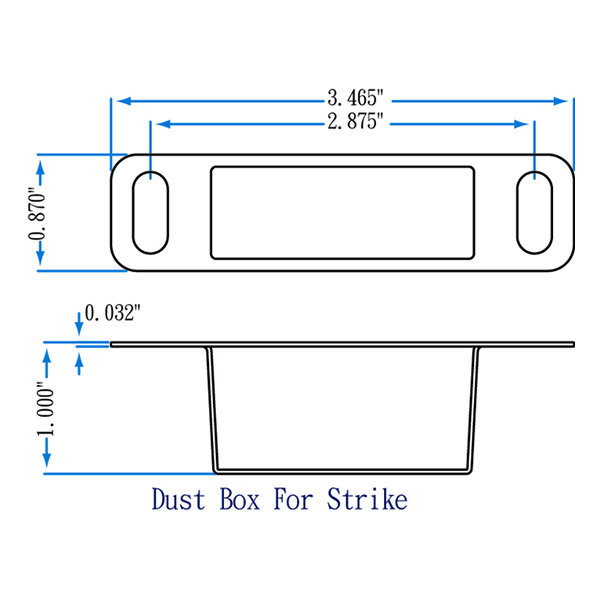 Dust Box For Multipoint Lock Strike Plate Premium Hardware